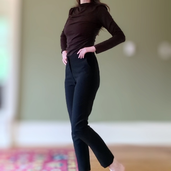 ASOS | Pants & Jumpsuits | Asos Black Straight Leg Pants For Office ...